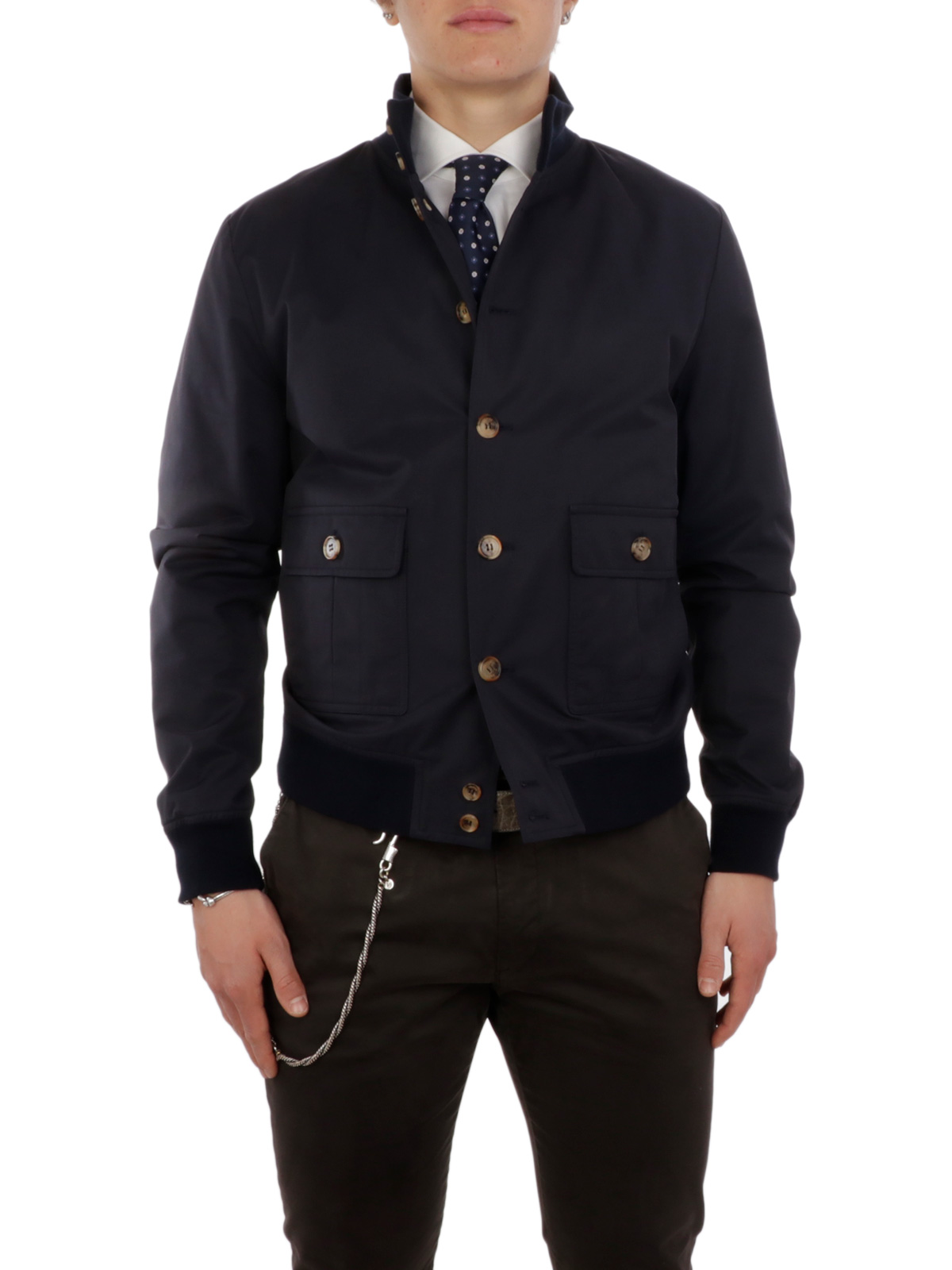 VALSTAR Valstarino Cotton Jacket Blue | 407A.B002 | Botta & B Online Store